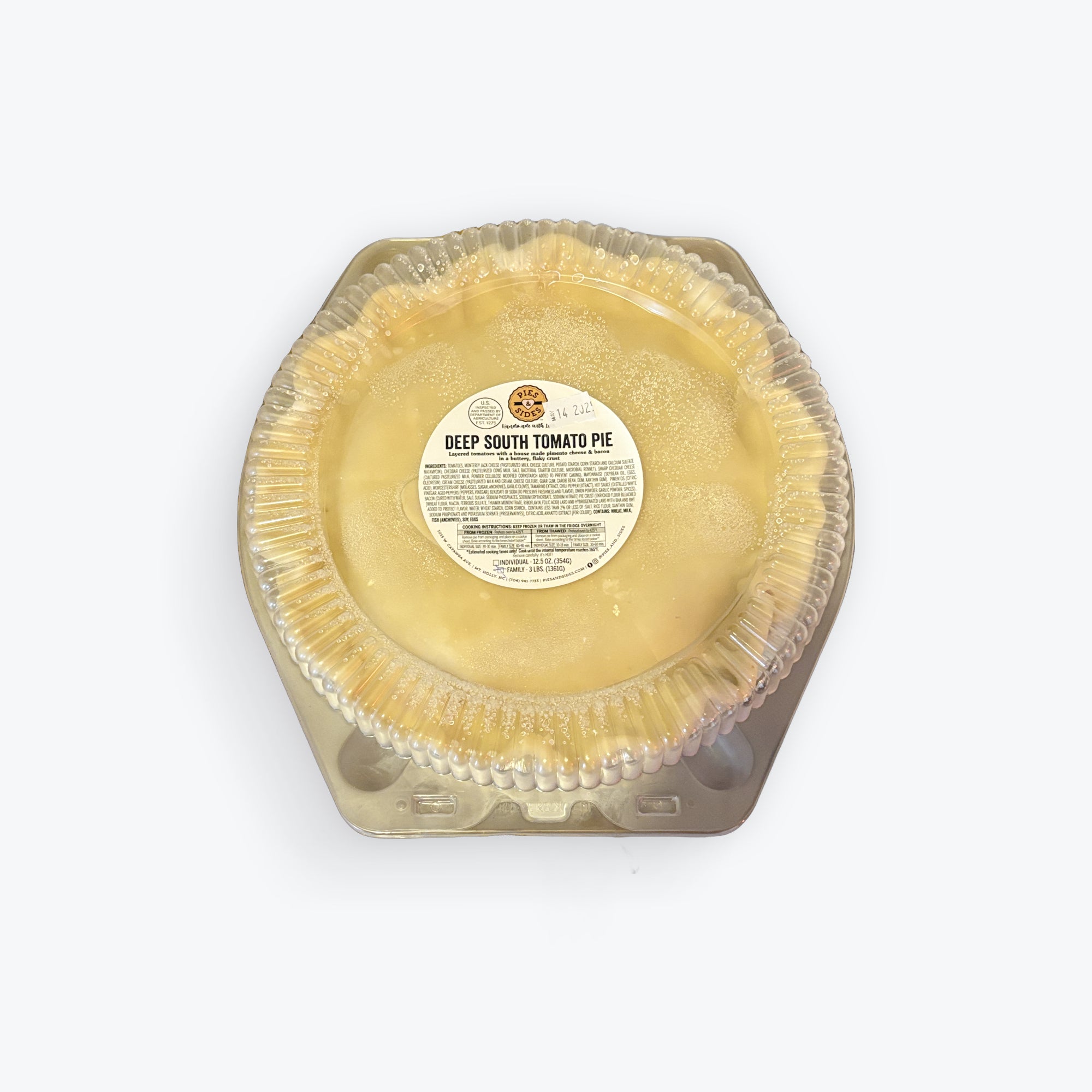 Deep South Tomato Pie Individual | Pies&Sides